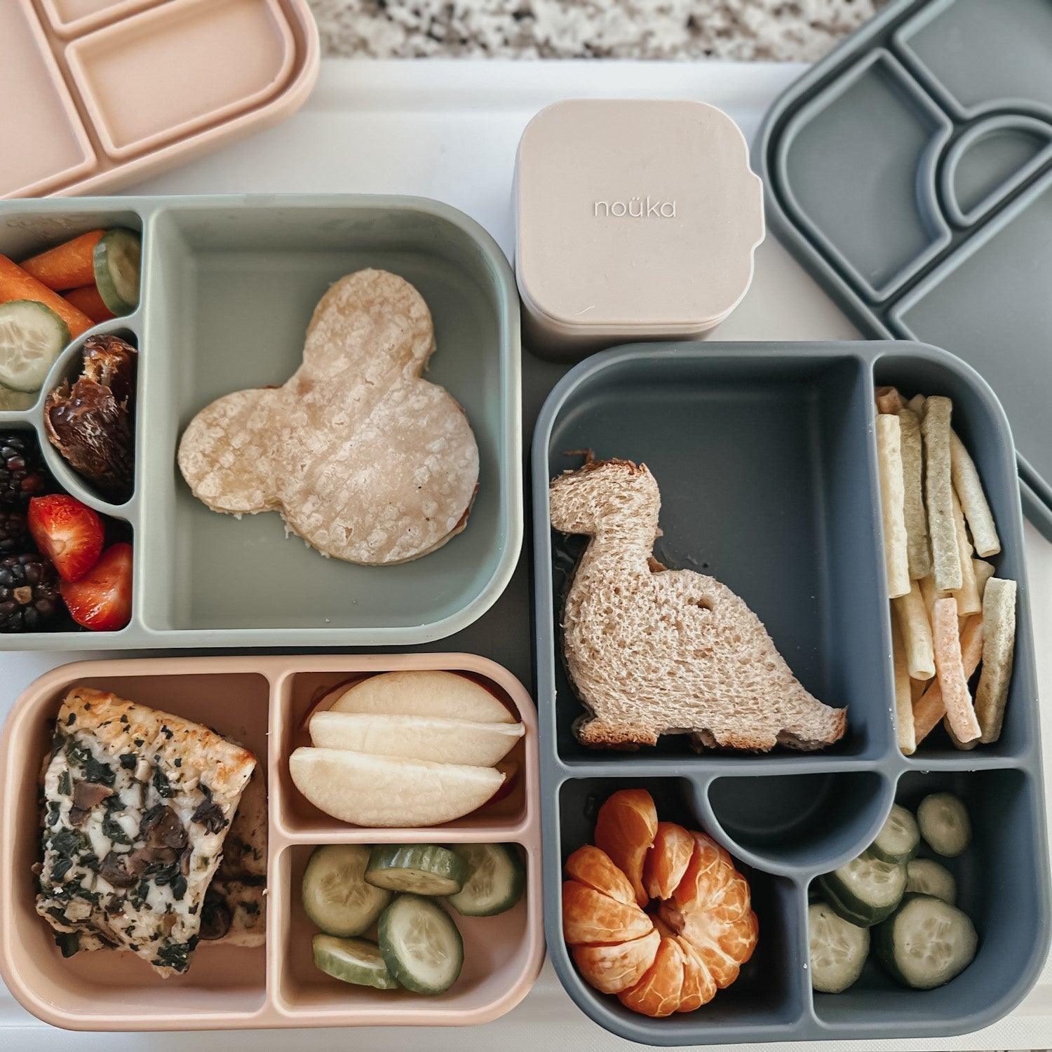noüka Large Silicone Sealed Lunch Box - Leaf | noüka